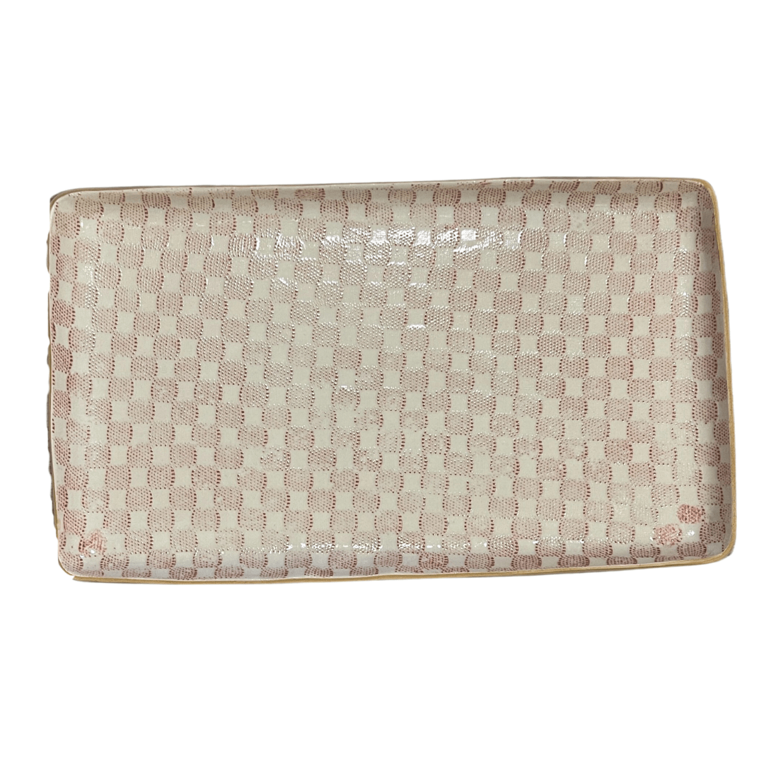 Large Stacking Rectangle / Checker Poppy — HHC Living